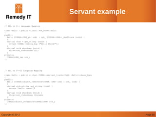 IDL to C++11 OMG RTWS presentations | PDF