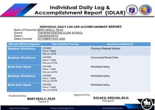 Idlar wfp pejo mary seal | PPT