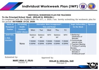 Idlar wfp pejo mary seal | DOCX