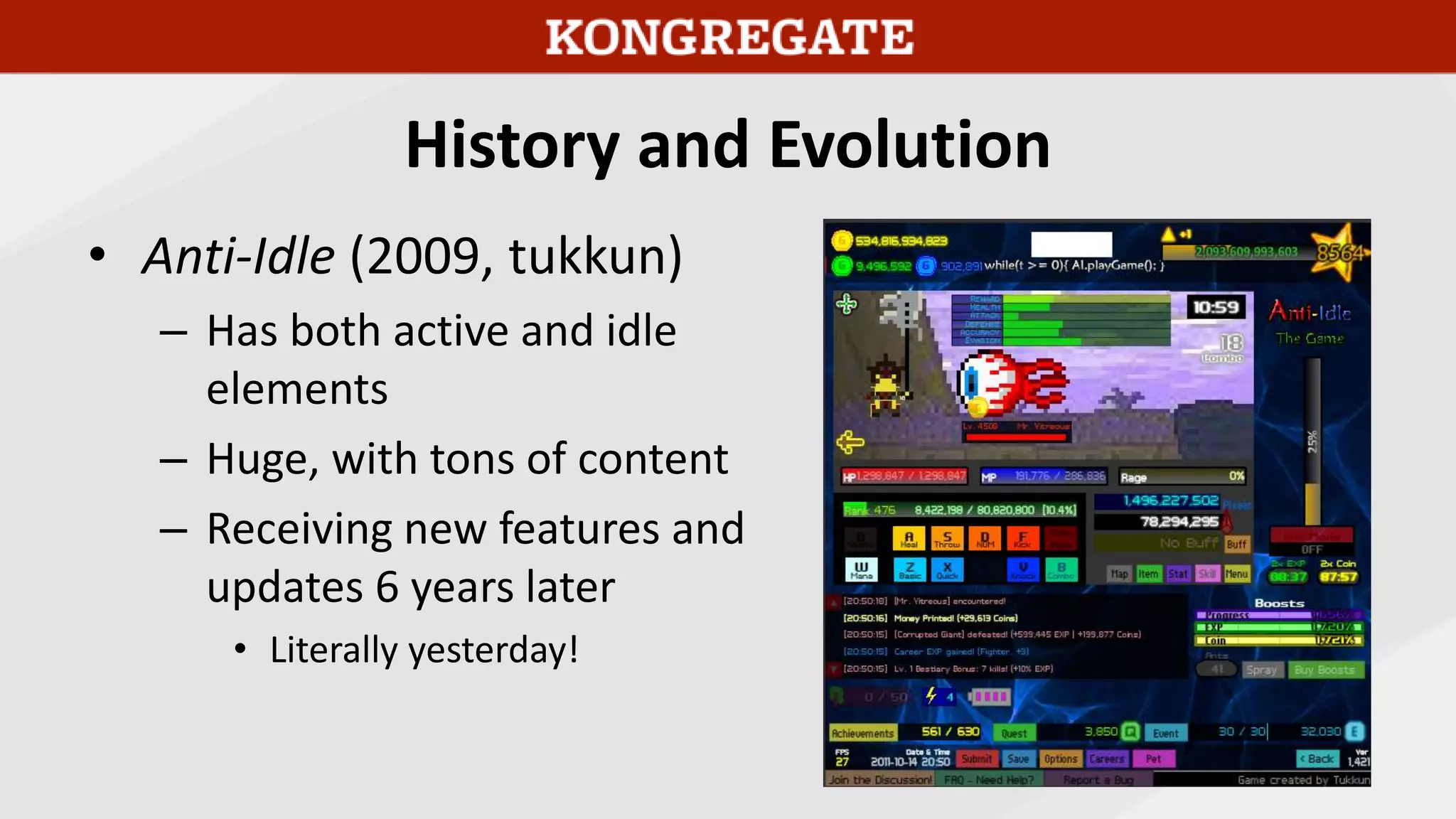 Idle Games: The Mechanics and Monetization of Self-Playing Games | PPTX