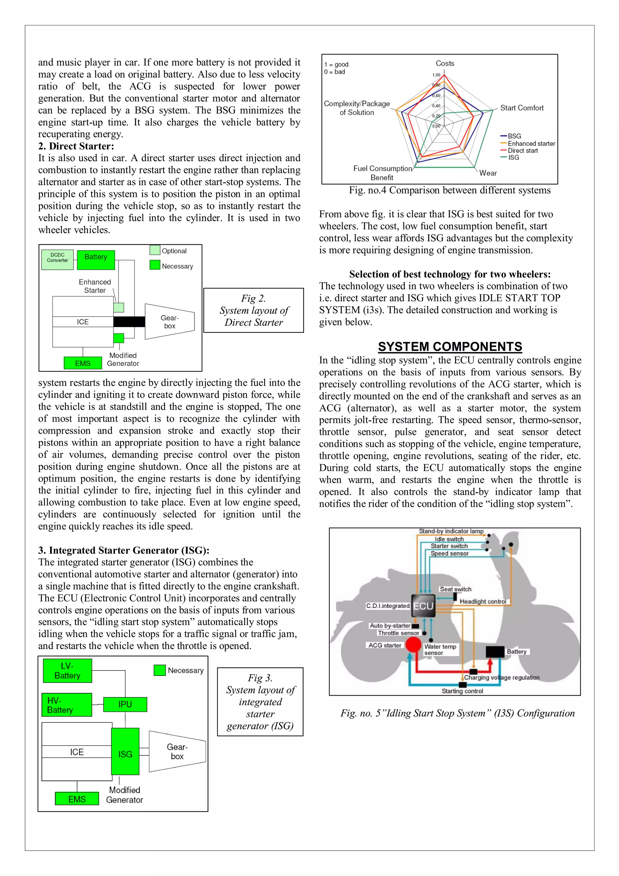 Idle start stop system( i3s) in India Aditya Deshpande | PDF