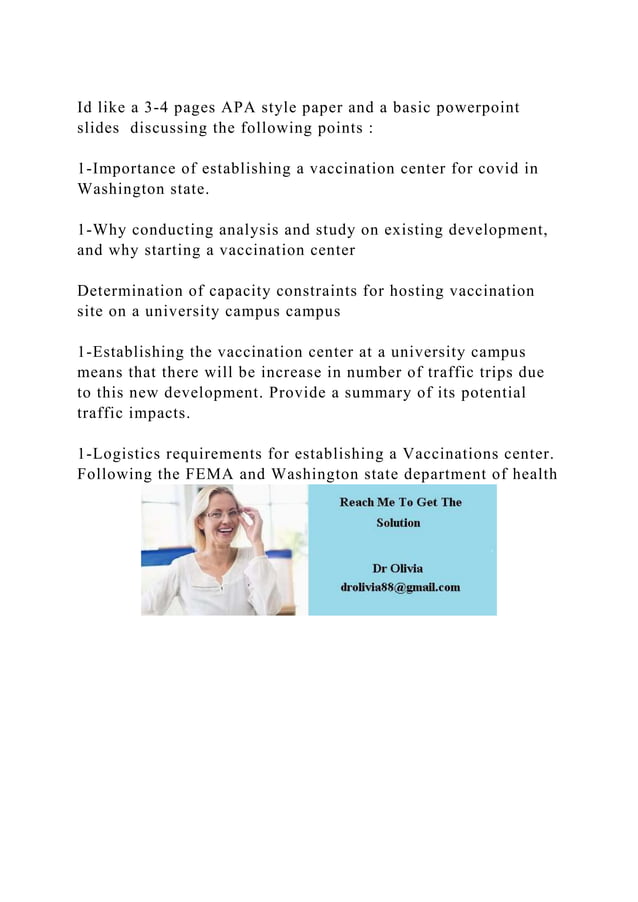 Id like a 3-4 pages APA style paper and a basic powerpoint slides d | DOCX