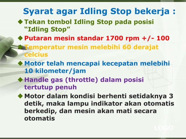 Idling stop system | PPT