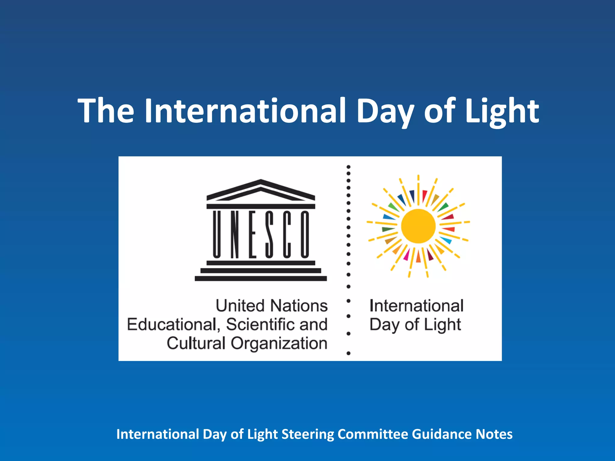 International Day of Light Planning | PDF
