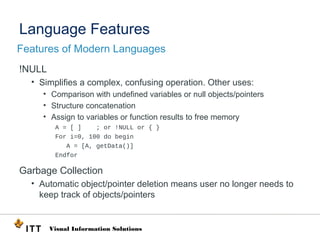 IDL 8.0 & Update on IDL Development for HDF | PPT