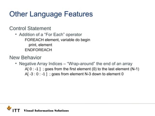IDL 8.0 & Update on IDL Development for HDF | PPT