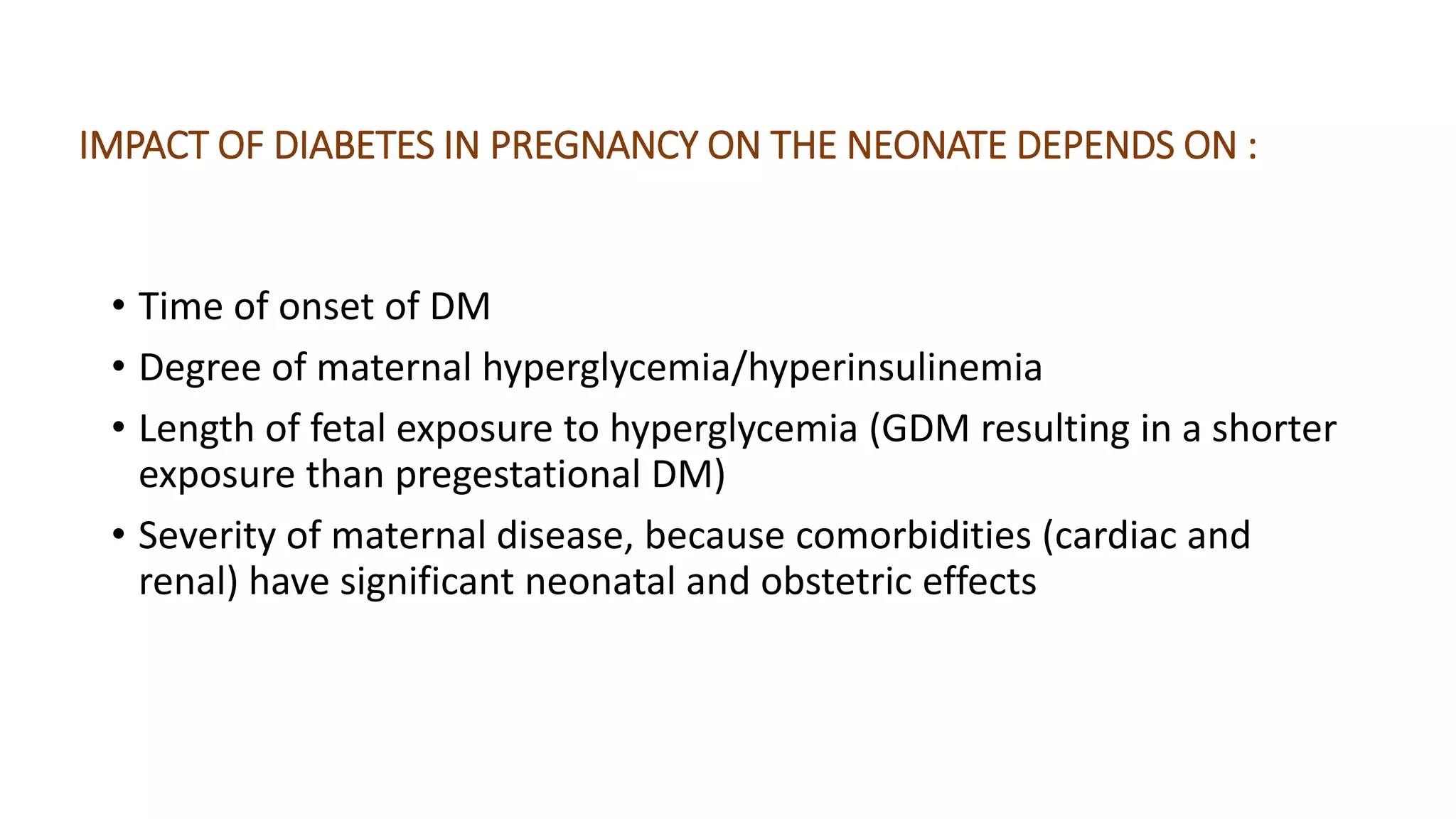 Infant of diabetic mother | PPTX
