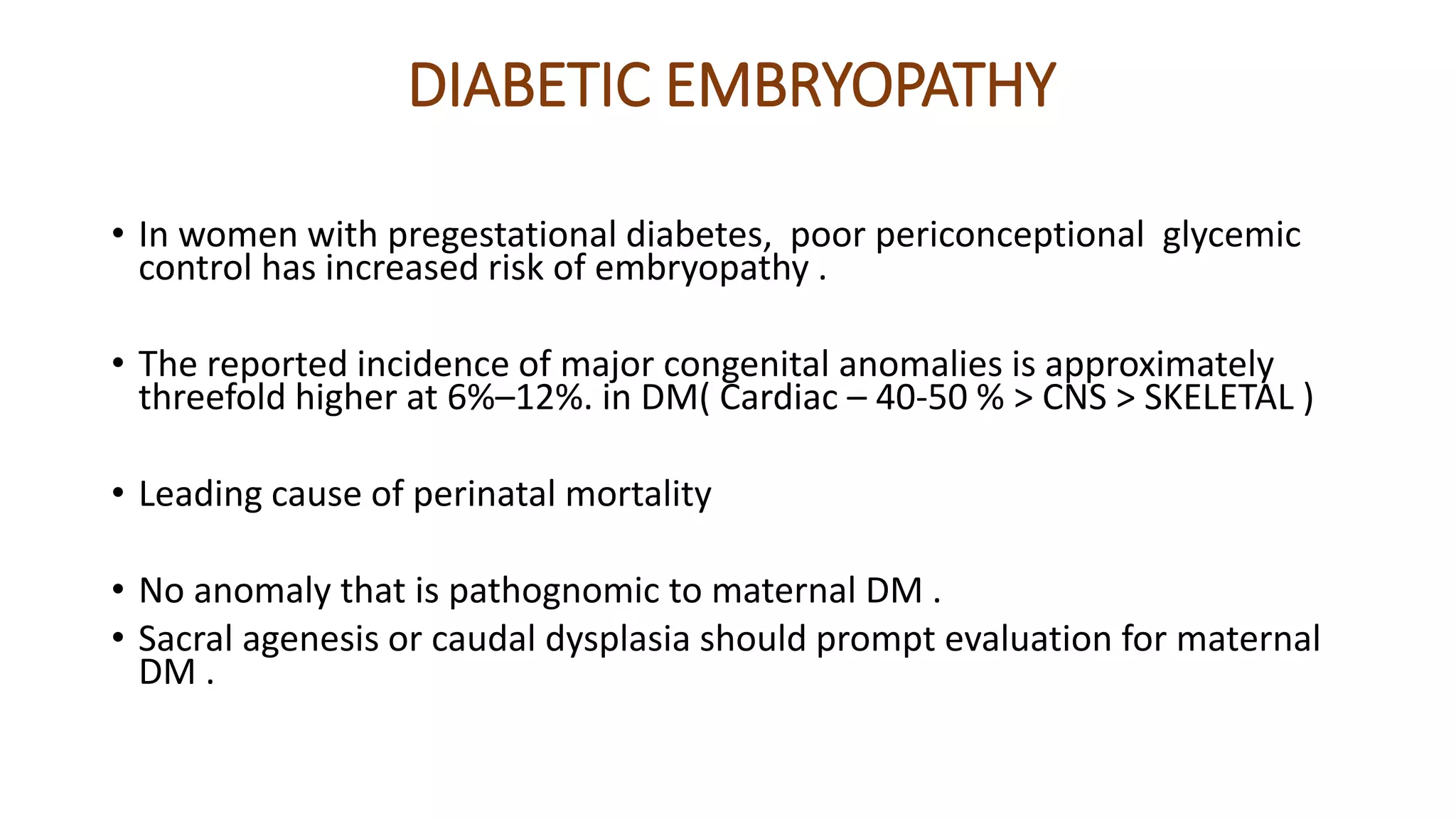 Infant of diabetic mother | PPTX