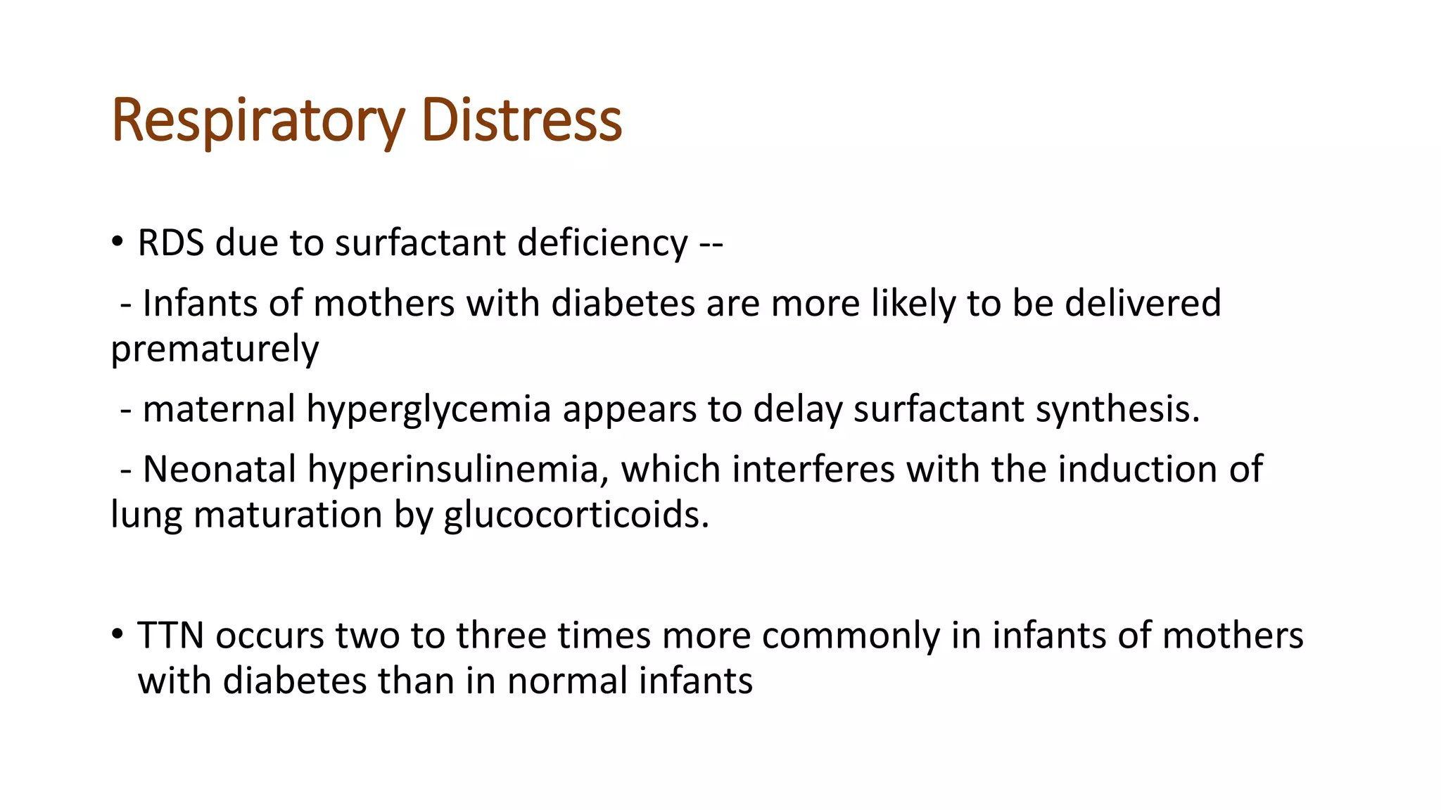 Infant of diabetic mother | PPTX