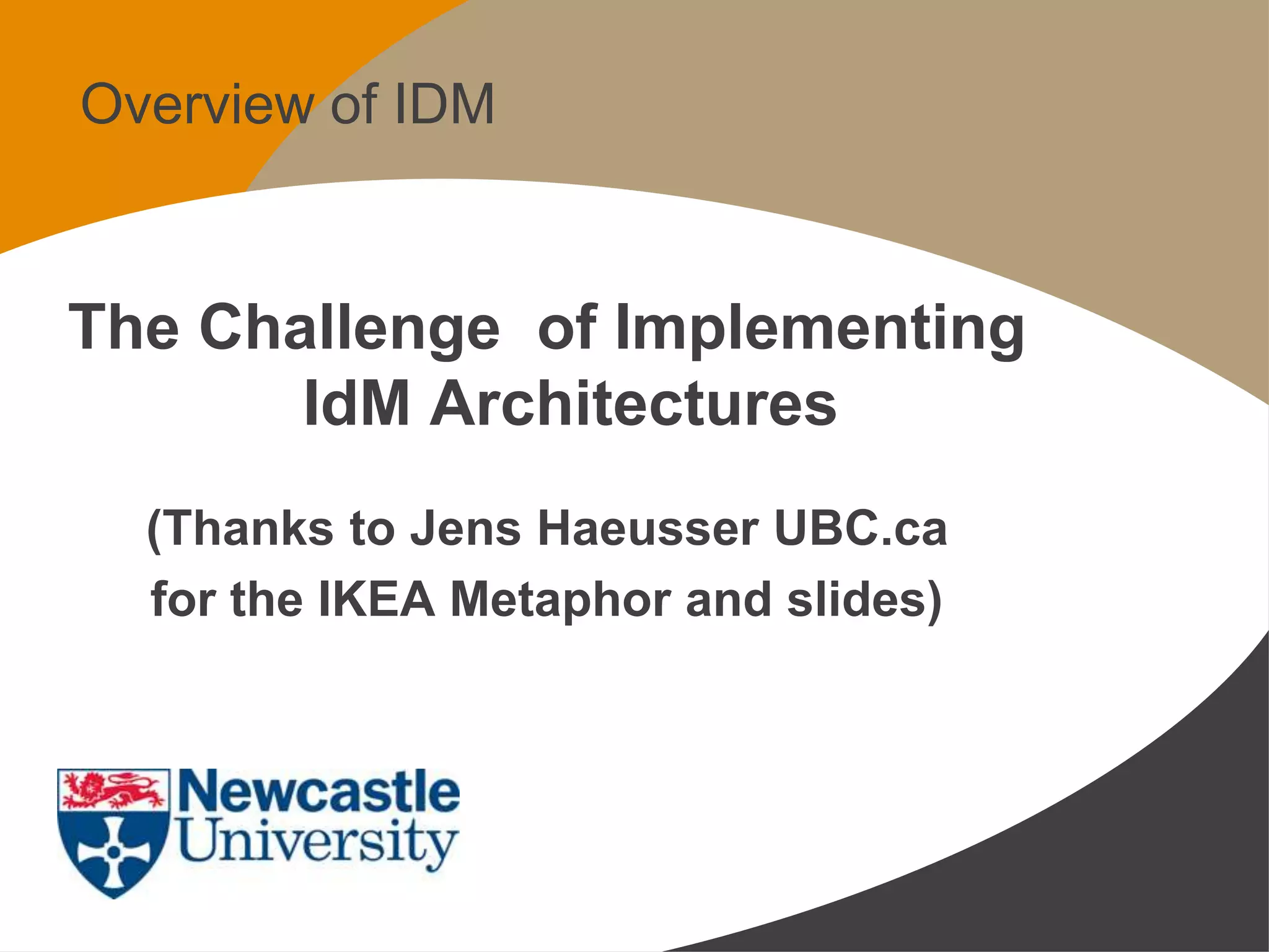 Identity Management: Tools, processes & services | PPT