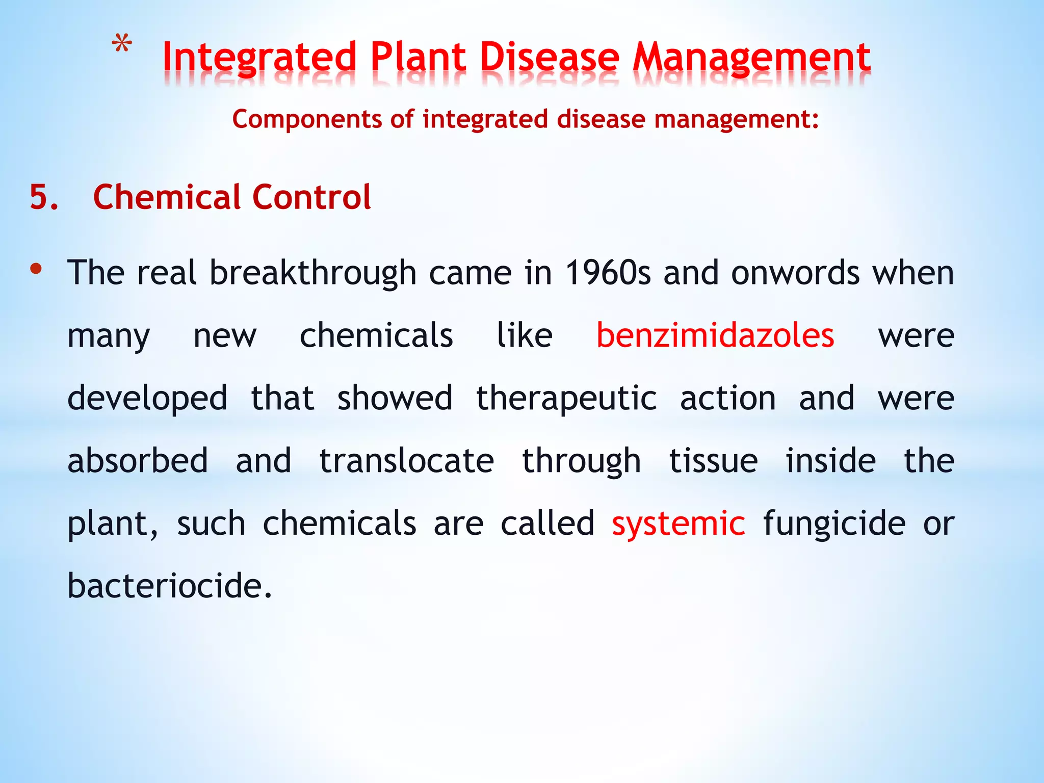 Integrated Plant Disease Management (IDM) | PPTX