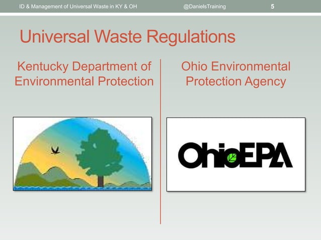 The Identification & Management of Universal Waste in Kentucky and Ohio ...
