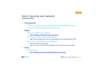 FIWARE Identity Manager Exercises | PPT