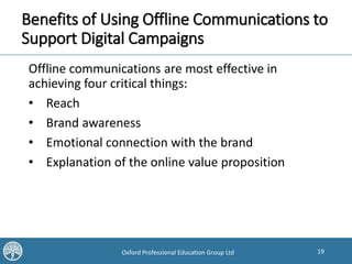 Integrating Digital and Offline Media | PPTX | Internet | Computing