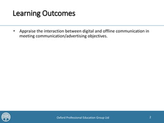 Integrating Digital and Offline Media | PPTX | Internet | Computing