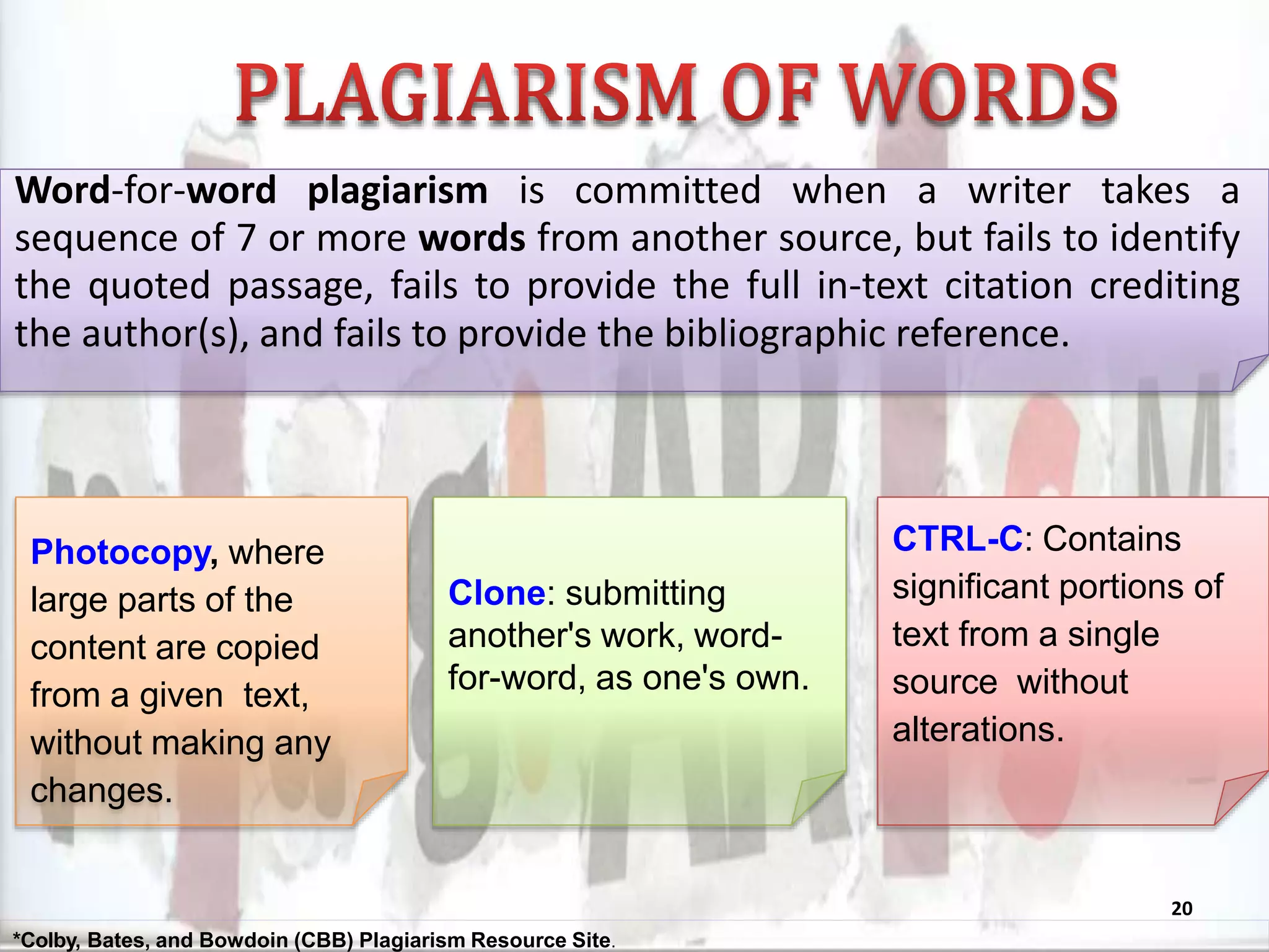 plagiarism | PPTX