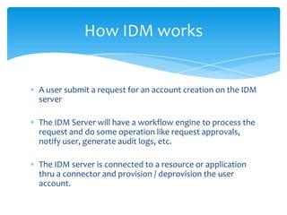 IDM Introduction | PPT