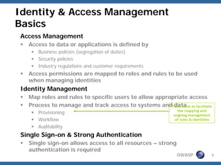 OWASP Identity Manegement | PDF
