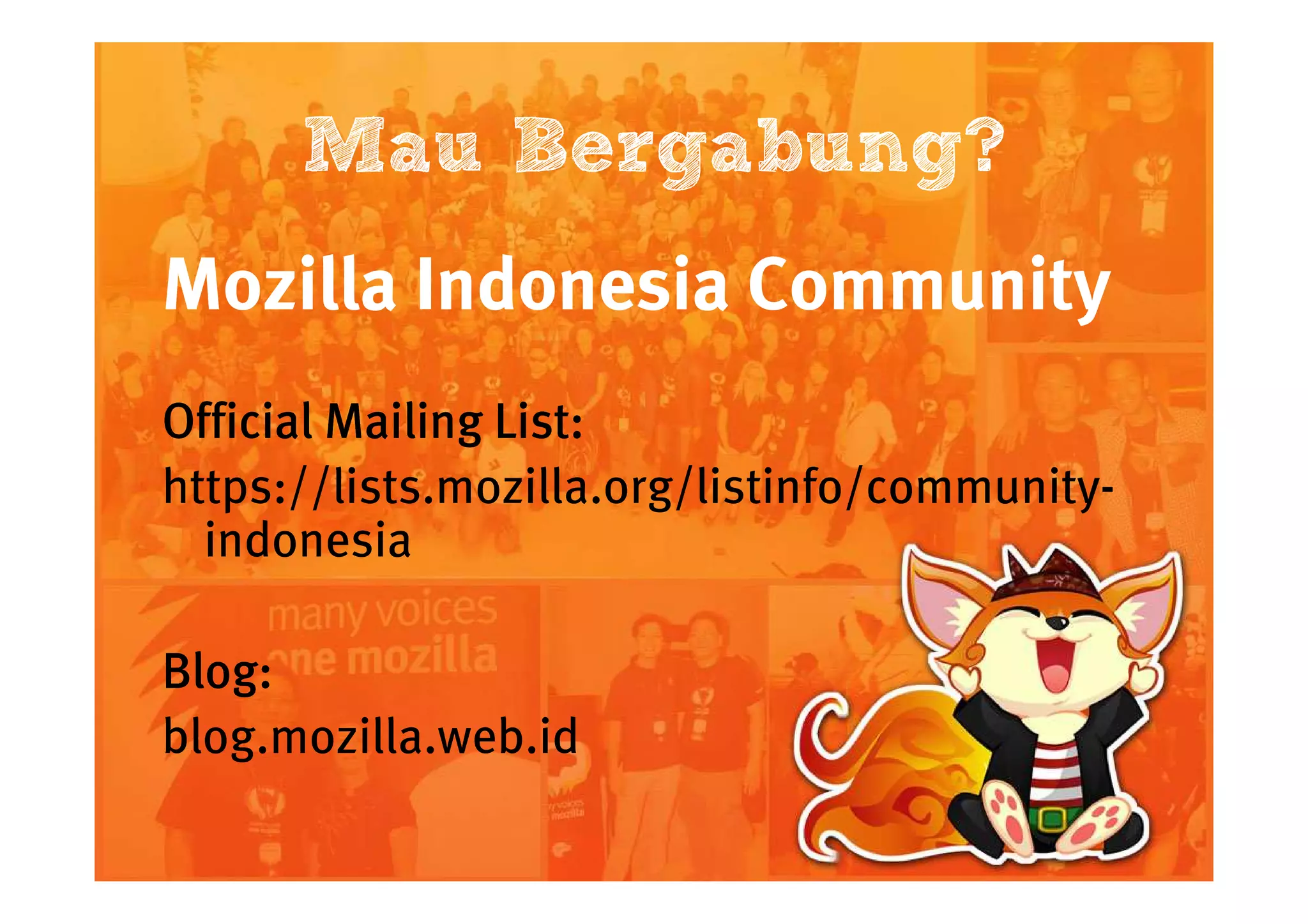 Mengenal Mozilla Indonesia Community | PDF