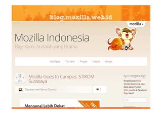 Mengenal Mozilla Indonesia Community | PDF