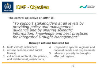 Building Integrated WMO/GWP Drought Management Programme | PPT