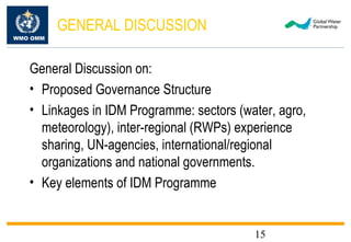 Building Integrated WMO/GWP Drought Management Programme | PPT