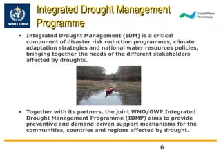 Building Integrated WMO/GWP Drought Management Programme | PPT