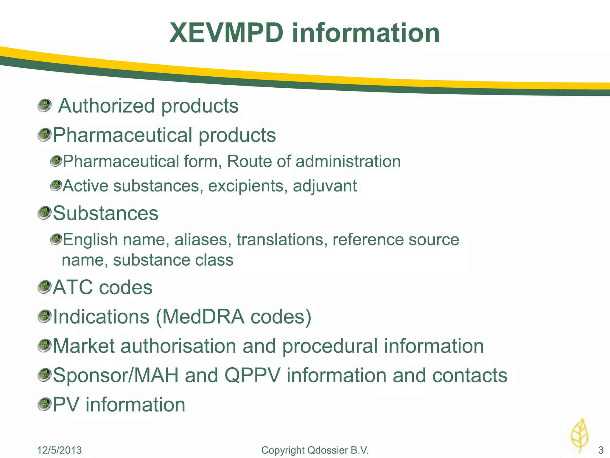 ISO IDMP: Practical considerations from XEVMPD experience | PPTX