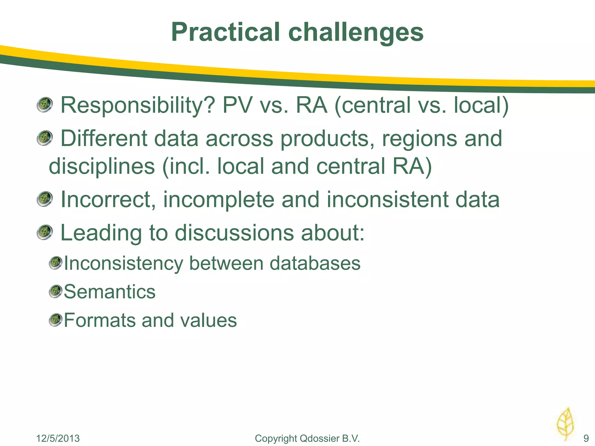ISO IDMP: Practical considerations from XEVMPD experience | PPTX