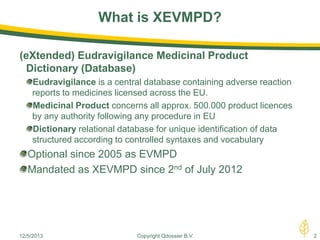 ISO IDMP: Practical considerations from XEVMPD experience | PPTX