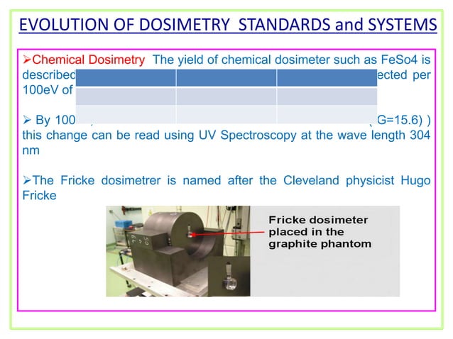significance of dosimetry in radiotherapy | PPT