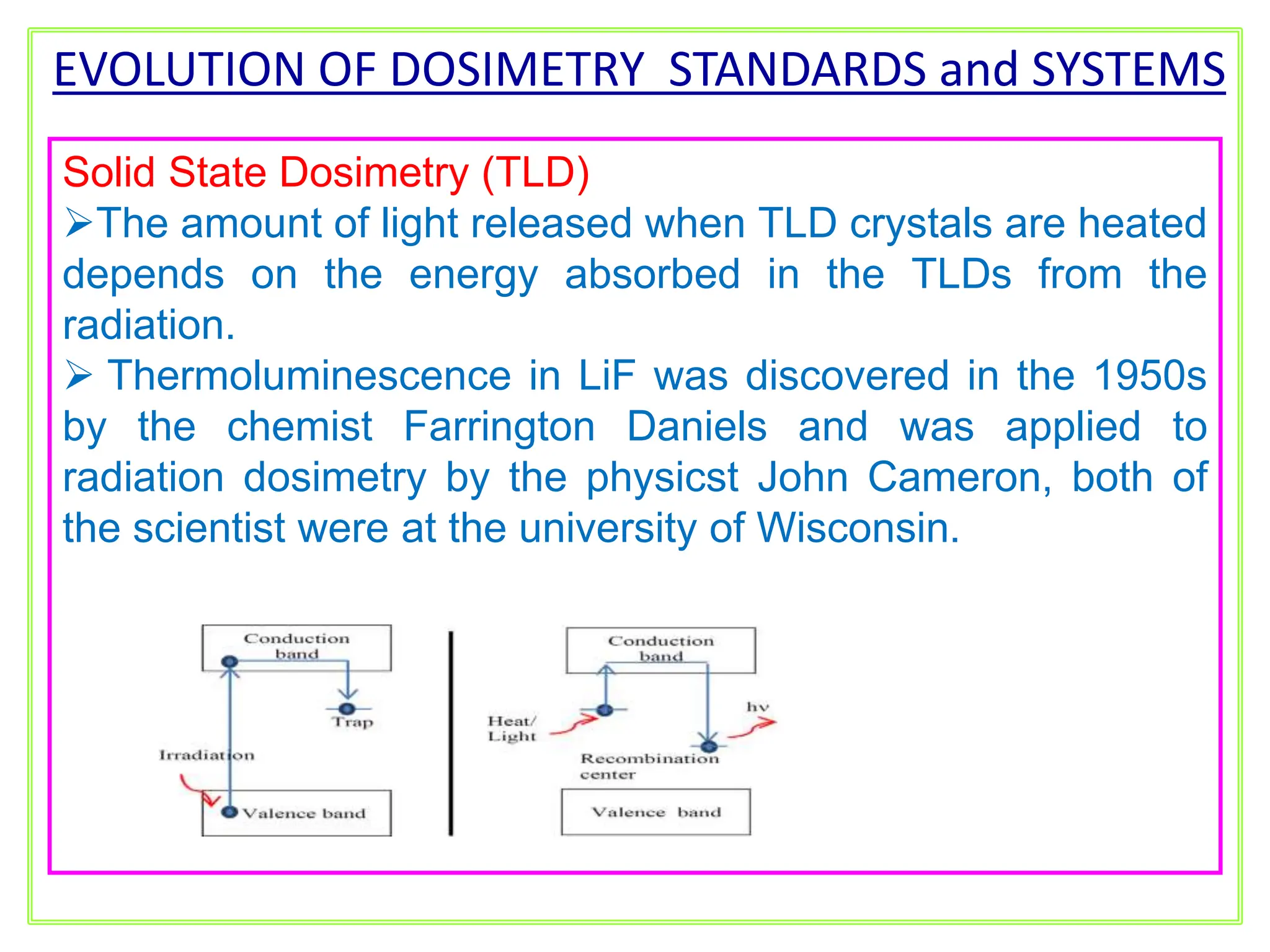 Various Dosimetry systems in radiotherapy.pptx