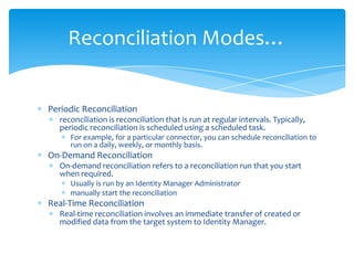 IDM Reconciliation | PPTX
