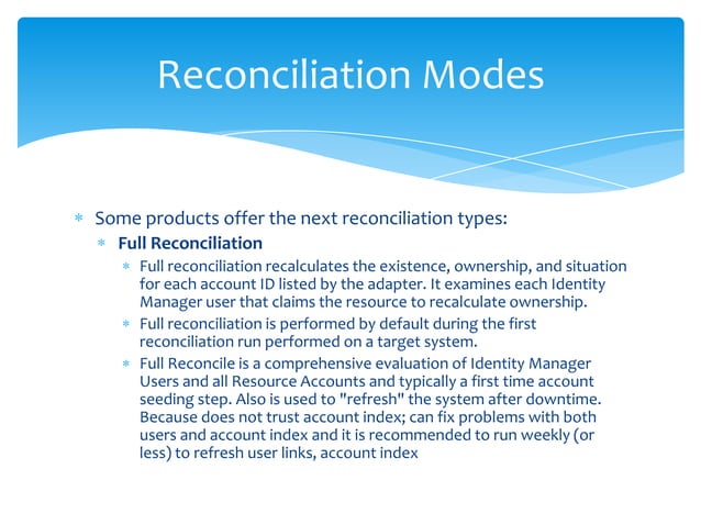 IDM Reconciliation | PPT