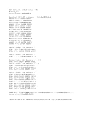 Idm sn | TXT | Computing | Technology & Computing