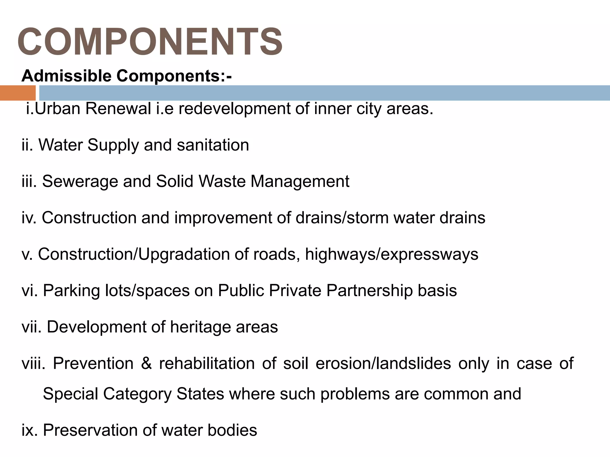 Idmst(infrastructure development scheme for small amd medium towns ) | PPTX