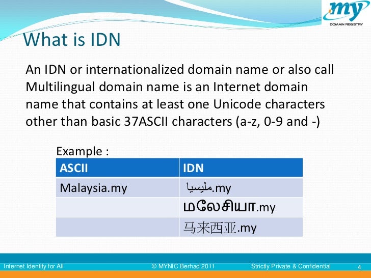 Idn for-malaysian