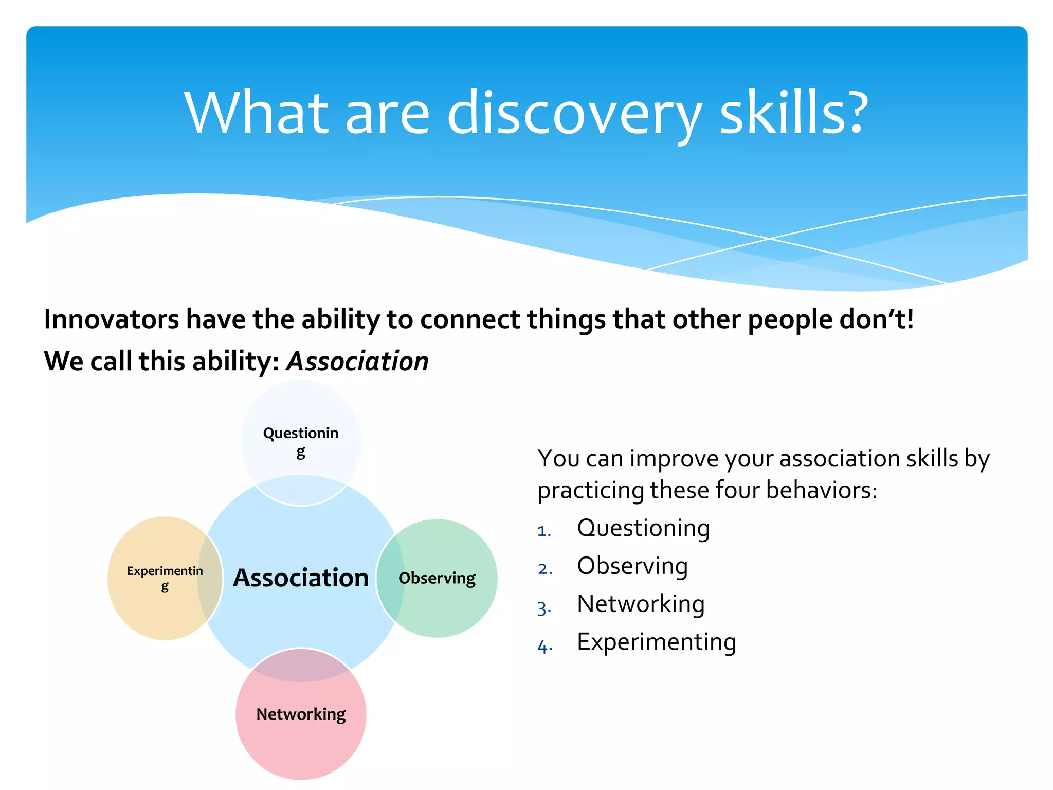 Innovator's DNA - What makes top leaders innovation gurus? Unlock your ...