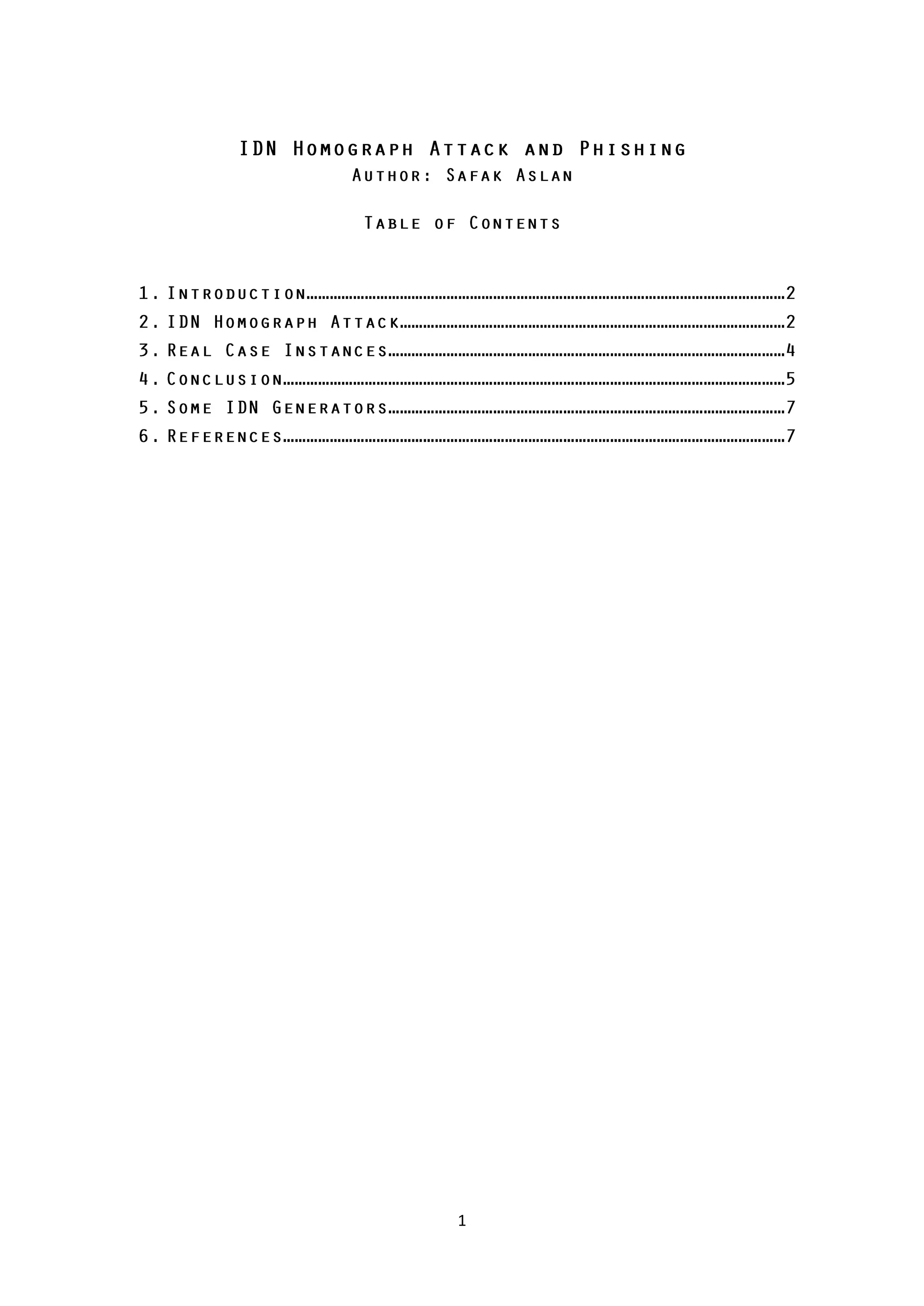 IDN Homograph Attack and Phishing | PDF