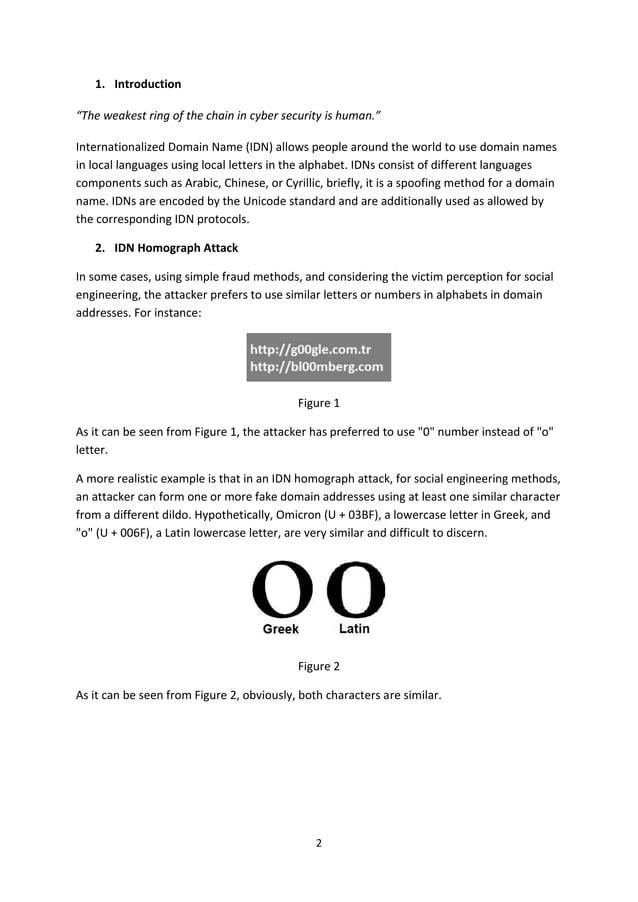 IDN Homograph Attack and Phishing | PDF