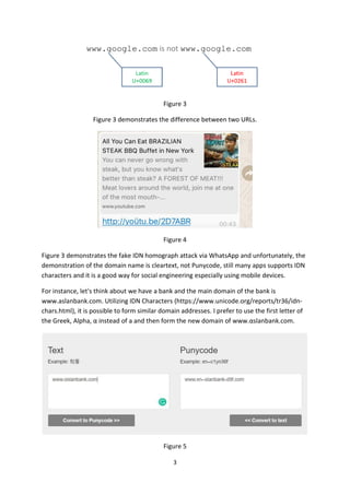 IDN Homograph Attack and Phishing | PDF