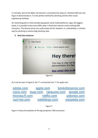 IDN Homograph Attack and Phishing | PDF