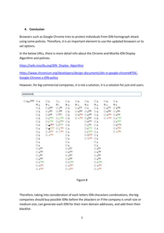 IDN Homograph Attack and Phishing | PDF