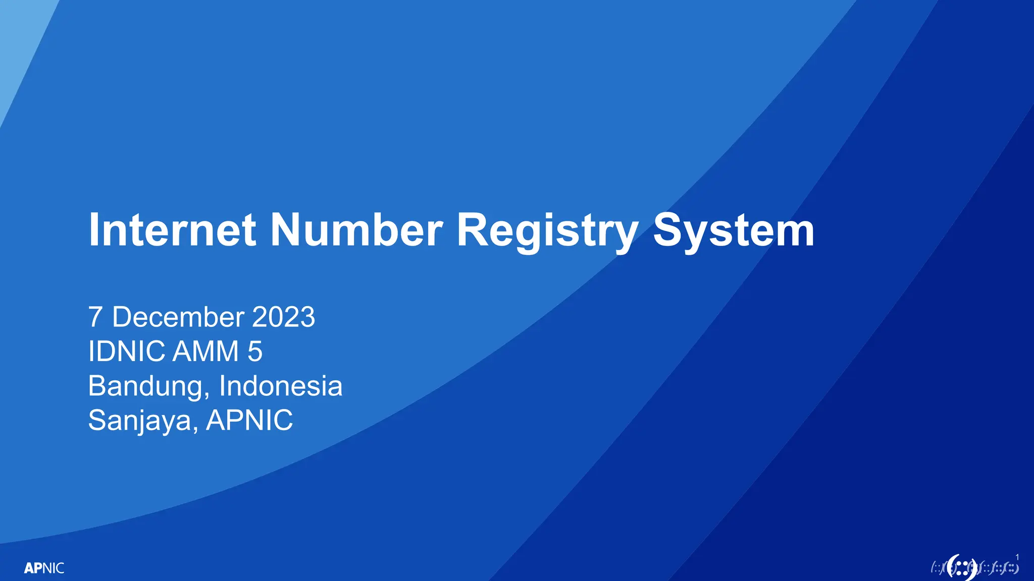 IDNIC OPM 2023 - Internet Number Registry System | PPT