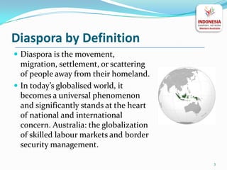 Indonesian Diaspora Network - Western Australia: Progress Report | PPTX