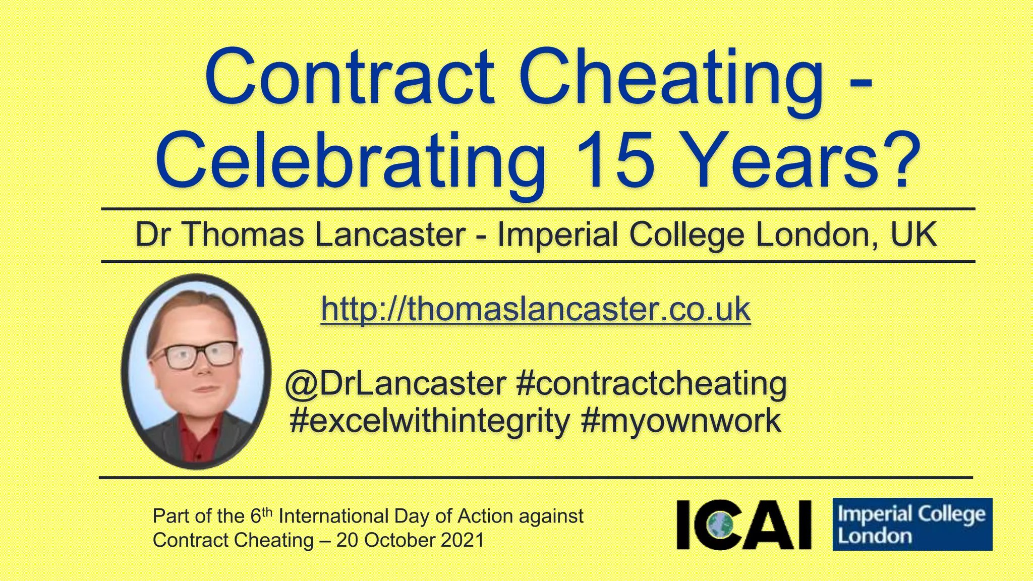 15 Years of Combating Contract Cheating | PPT