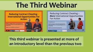 Reducing Contract Cheating - Challenges And Solutions | PPT