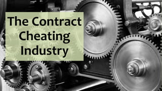 Reducing Contract Cheating - Challenges And Solutions | PPT