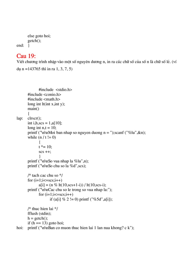 bai tap-loi-giai-ngon-ngu-lap-trinh-c | PDF