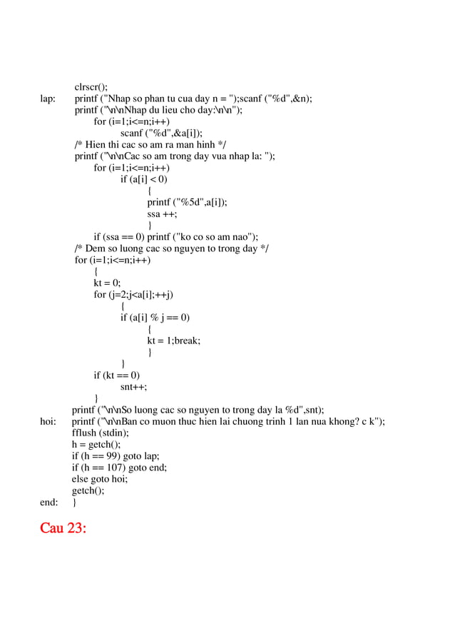 bai tap-loi-giai-ngon-ngu-lap-trinh-c | PDF
